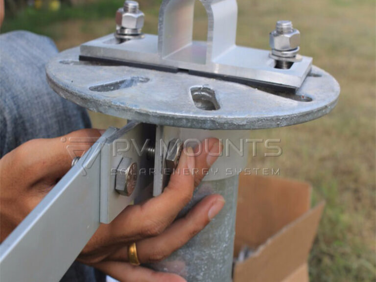 Flange Head of Screw Pile for Solar Mounting System - PV Mounts