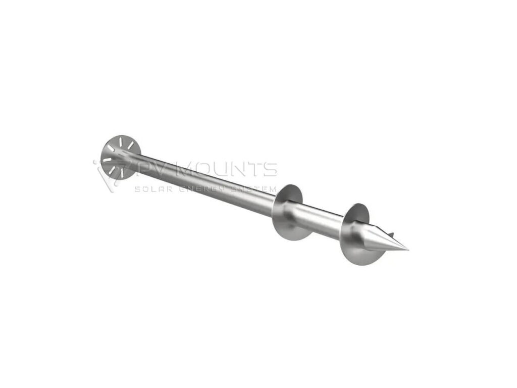 Two Blades Ground Screws Pile for Solar Mounting System