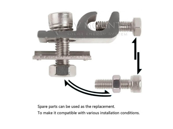 Solar Grounding kits earthing lug for solar panel mounting system