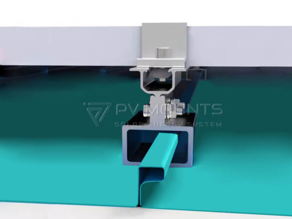 Standing Seam Clamp with Integrated Rail | PV MOUNTS
