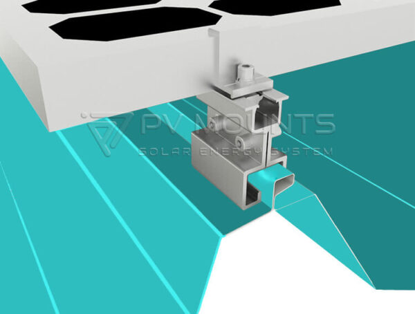 Standing Seam Clamp with Integrated Rail | PV MOUNTS
