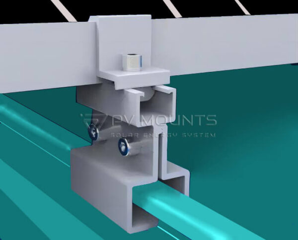 Standing Seam Clamp with Integrated Rail | PV MOUNTS