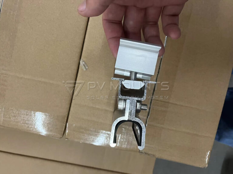 Standing Seam Clamp with Integrated Rail | PV MOUNTS